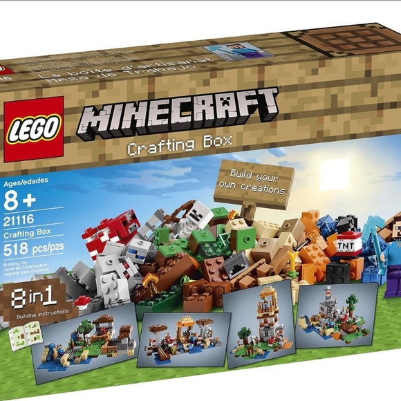 Lego | Toys | Nwt Nib Lego Minecraft 2116 Crafting Box 518 Pieces ...